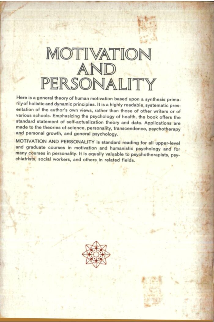 MOTIVATION AND PERSONALITY – AdmLivros